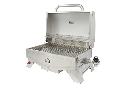 Pit Boss Grills PB100P1 Pit Stop Single-Burner Portable Tabletop Grill , Grey