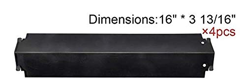Replace parts Porcelain Steel Heat Plate Replacement for Select Gas Grill Models, Charbroil and Others,(16" X 3 13/16")