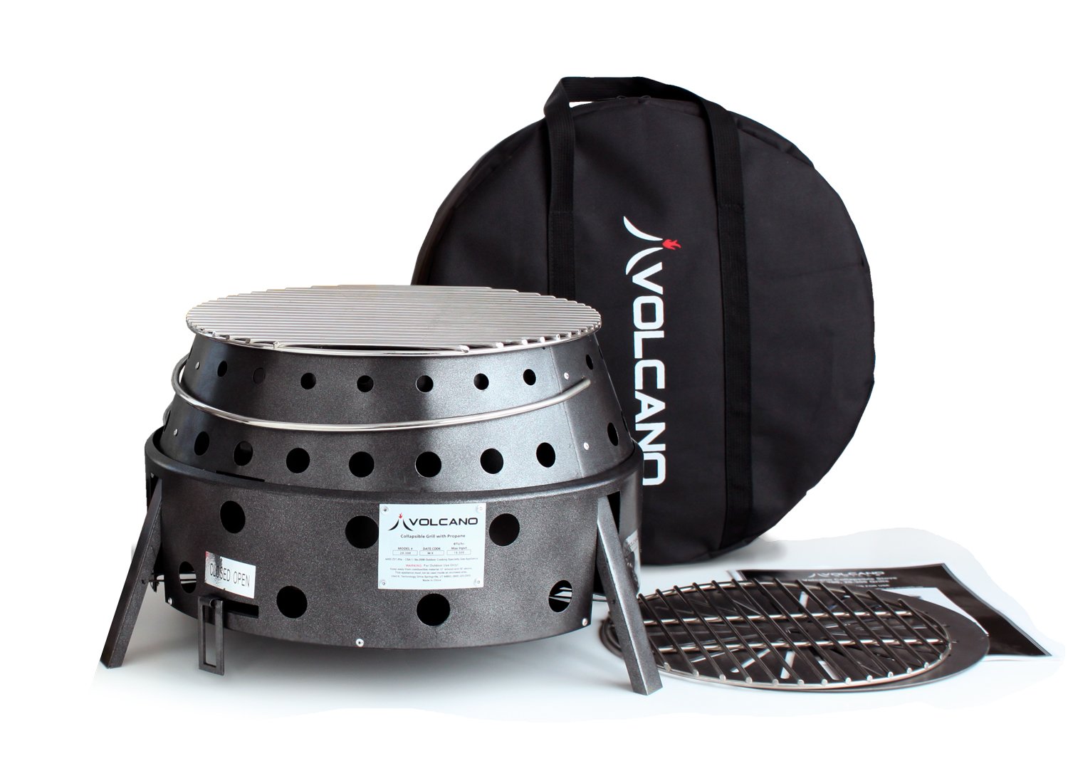 Volcano Grills 20-200 2 Fuel Charcoal & Wood Collapsible Stove Volcano 2 Grill, Charcoal