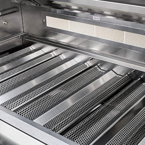 Heavy-Duty Stainless Steel Outdoor | Blaze Built-in 4 Burner Propane Gas Grill Barbeque | LED Lights Thermometer | Best Of Backyard For Grilling Masters BLZ-4LTE2-LP