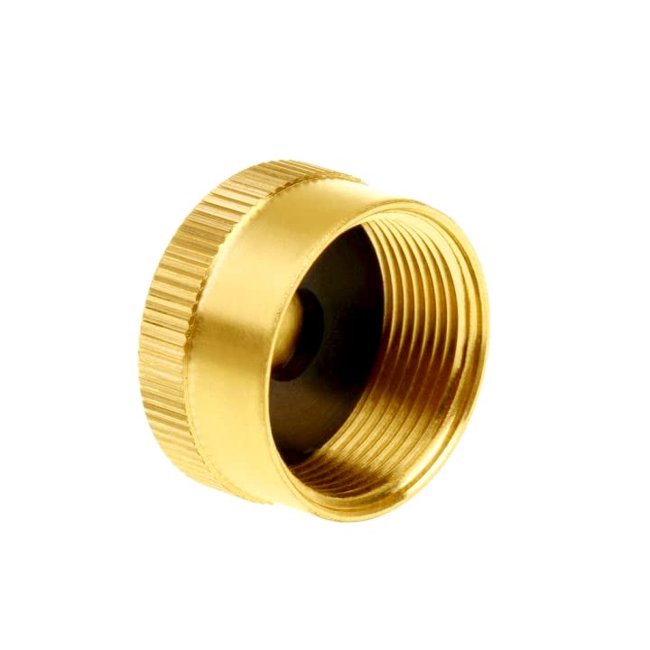 Hooshing 12PCS Solid Brass Refill 1 LB Propane Bottle Cap Gas Tank Cylinder Protect Sealed Cap for Outdoor Camping Stove Cooking BBQ