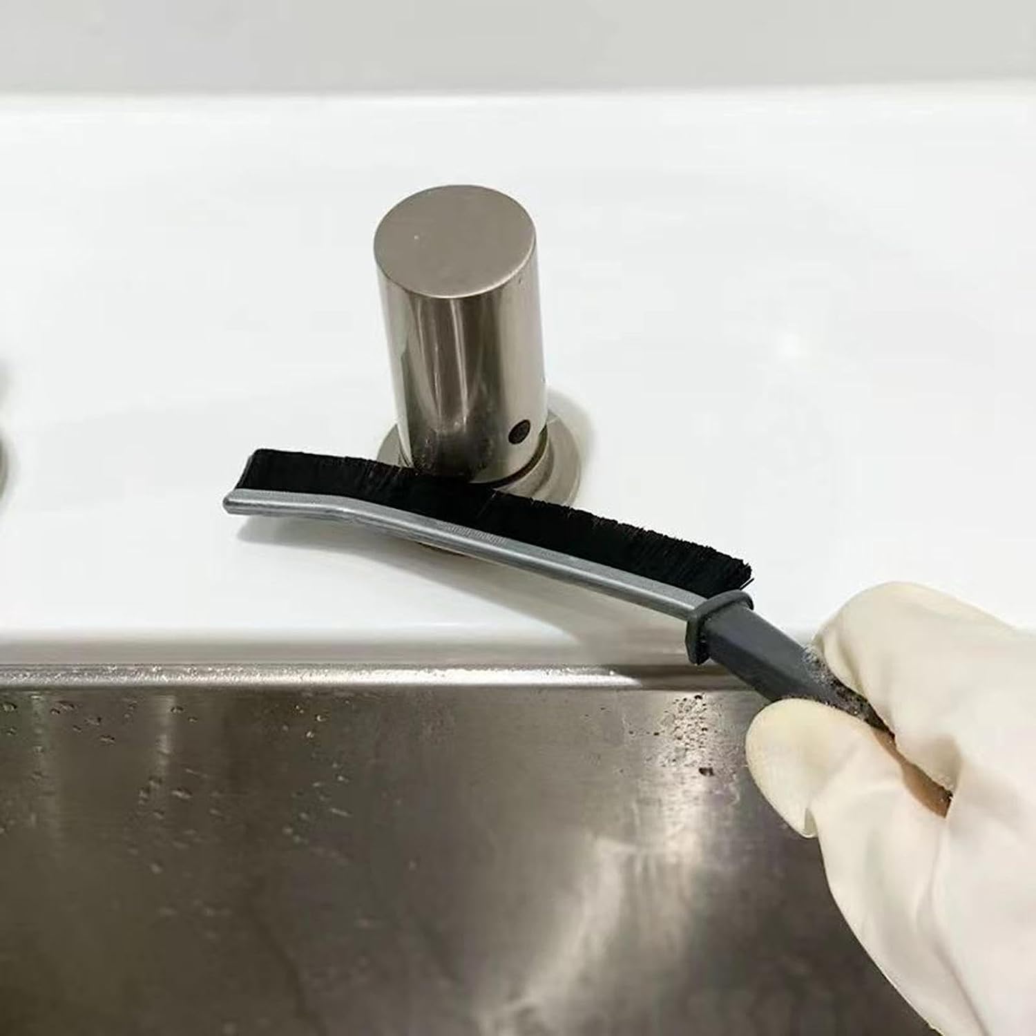 Gap Cleaning Brush, Dead Corners Multifunctional Brushes,Bathroom Crevice Gaps Cleaning Brush,Clean The Dead Corners of Bathroom Kitchen Tiles for Bathroom Kitchen Tiles Window Slots (Black 3PCS)