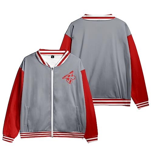 MARLLEGEBEE Ranboo Generation Loss Varsity Jacket Baseball Zipper Uniform Dream Team SMP Sweatshirt Women Men's Clothes