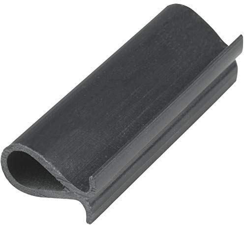 Windhager Sichtschutzstr anthr Livingston 07075 Privacy Screen Strips, Double Rod Mats for Fence, 50 m x 4.6 cm, Anthracite, Charcoal