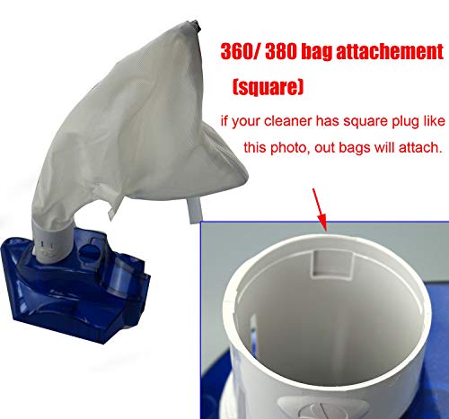 Protac New 2 Pack All Purpose Bag Replacement for Polaris 360 380 Zipper Bag Cleaner Bag