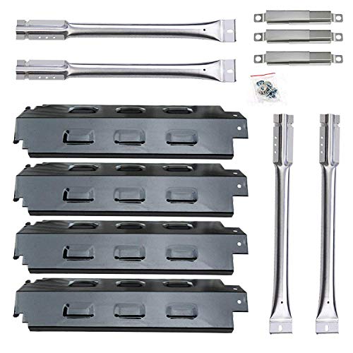 Htanch PN8741(4-Pack) 14 5/8" Heat Plates and Burners and Crossover Tubes Replacement for Charbroil 463420507,463420509,463460708,463460710
