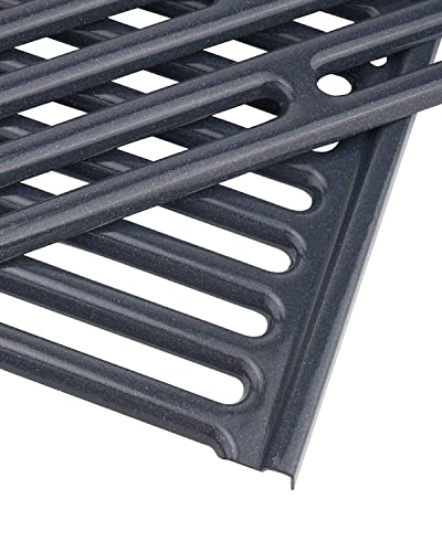 SHINESTAR Porcelain-Enameled Grates Replacement for Weber Genesis Silver A, Spirit E-210, Spirit 500, Spirit 200 Series(Side-Mounted Control), 15 x 11.3 Inch