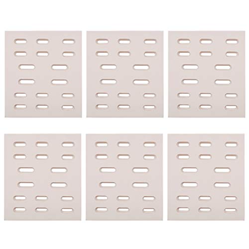 GasSaf Ceramic Radiant Replacement for Bakers & Chefs, SAMS & Turbo, Fiesta, Grand Hall, Members Mark Gas Grill (8" x 7.25")(6-Pack)