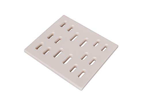 GasSaf Ceramic Radiant Replacement for Bakers & Chefs, SAMS & Turbo, Fiesta, Grand Hall, Members Mark Gas Grill (8" x 7.25")(6-Pack)