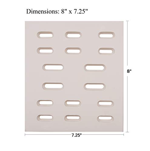 GasSaf Ceramic Radiant Replacement for Bakers & Chefs, SAMS & Turbo, Fiesta, Grand Hall, Members Mark Gas Grill (8" x 7.25")(6-Pack)