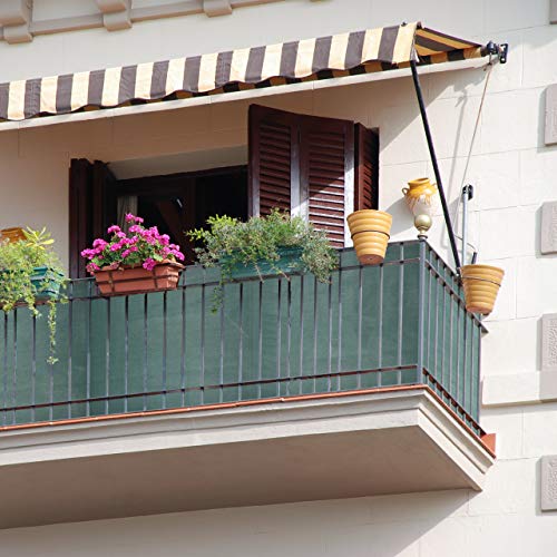 Relaxdays 10028084_1145, Green Fence, Privacy Shield for Fences & Railing, HDPE Net, UV-Resistant, Weatherproof, 1.2 x 30 m, 1,2 x 30 Meter