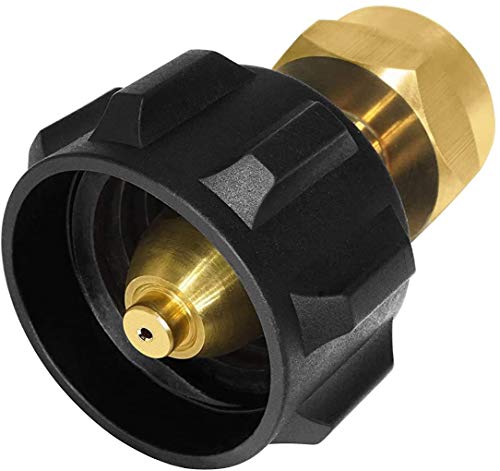 YOUHO Propane Refill Adapter, Fill 1 Pound Bottles from 20lb Tank, QCC1 / Type1 Propane Tank,Solid Brass