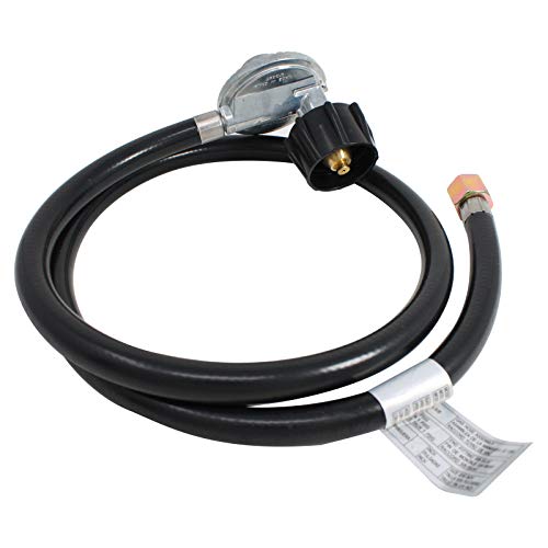 UpStart Components BBQ Gas Grill Propane Regulator Hose Replacement Parts for Weber Summit S-670 LP (2009) - Compatible Barbeque 41 Inch Regulator and Hose