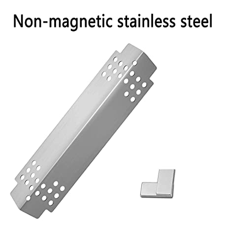 Votenli S9116A(3-Pack) S1678A (3-Pack) 15 1/16" Stainless Steel Heat Plate,Crossover Tubes and Burner Replacement for Gas Grill Models Charbroil 463722313, Charbroil 463722314 and Charbroil 463742111