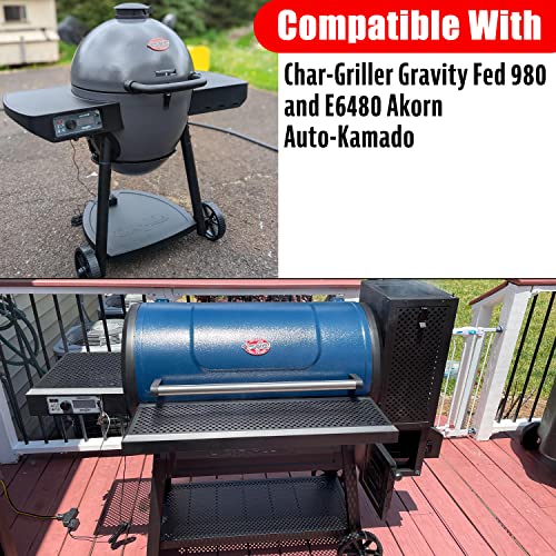 VillageĀ Smoker 12V 15 Foot Cord Power Adapter Compatible with Masterbuilt Gravity Series 560/800/1050 XL Grills & Char-Griller Gravity Fed 980 and AKORN Auto Kamado E6480