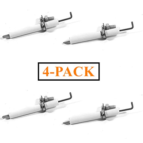 BBQ Future Exact Durable Igniter Kit Replacement for CharGriller, Cuisinart and Others Gas Grill Models with 4-Pcs Ceramic Electrode and 4-Pcs Ignitor Wire