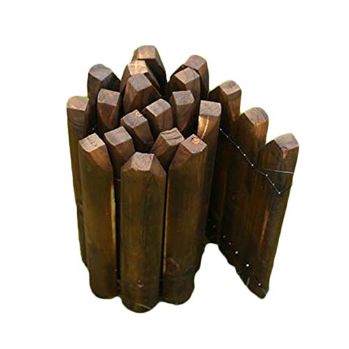 LIXIONG Garden Fence Micro-Landscape Decor Plant Palisades Solid Wood Privacy Screen Animal Barrier Border Restaurants Flower Planting,8 Size (Color : Brown, Size : 120x50cm)