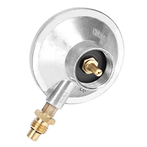 Yosoo Gas Adjustable Regulator, 1"-20UNF Propane Gas Grill Control Valve Zinc Alloy Low-Pressure Adjustable Gas Regulator Valve BBQ Grill