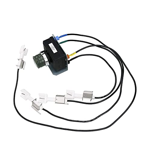 GRISUN 7629 Igniter Kit for Weber Genesis 330 Model 65946, 2011 & Newer (Front Mounted Control Panel) Electronic Igniter, 7620 17.5inch Flavorizer Bars for Weber Genesis 300 Series, SUS-304
