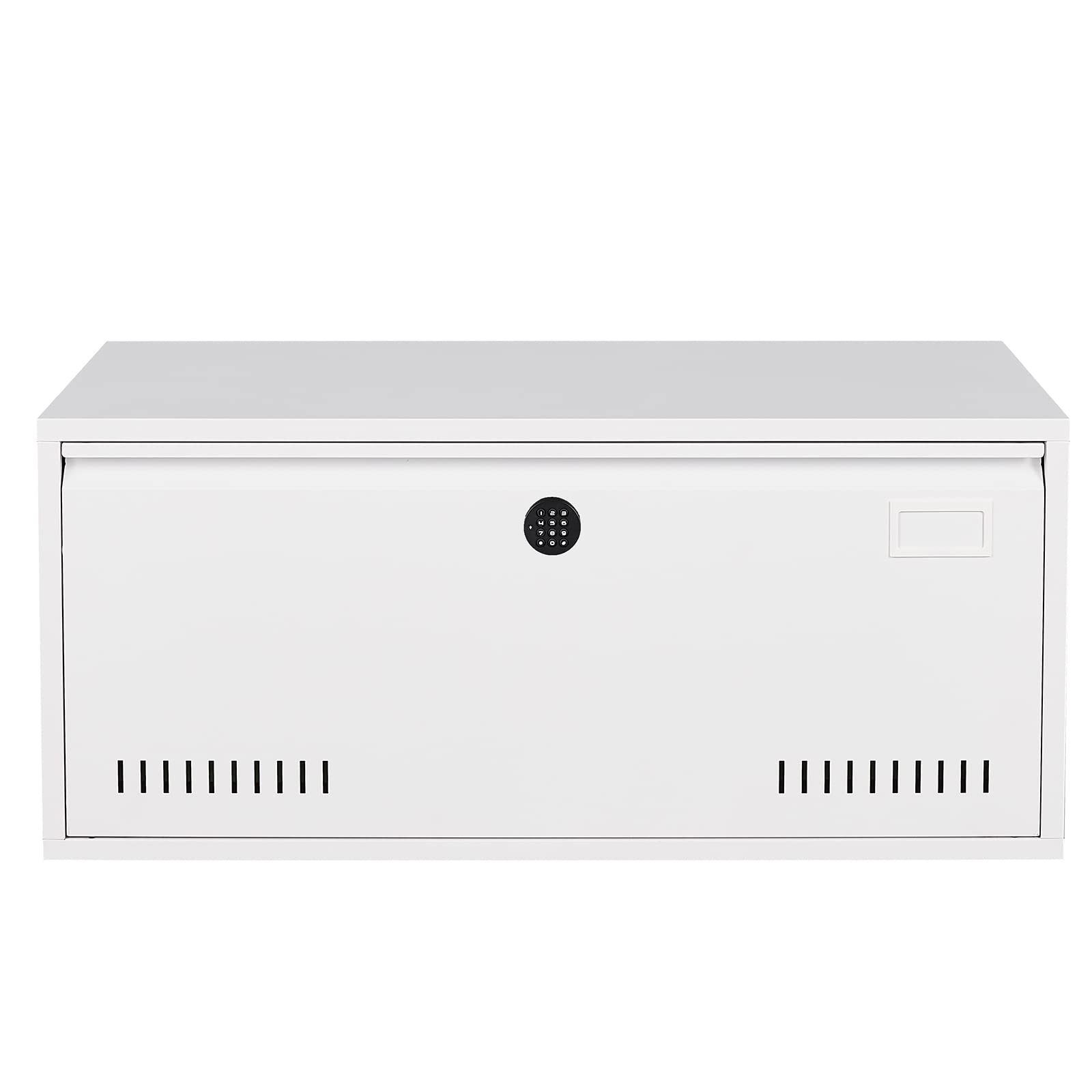 Warmiehomy Metal Lateral File Cabinet for Home Office with Electronic Digital Lock White Filing Cabinet Storage Cabinet Organizer fits A4/Letter/Legal Size Printer Stand