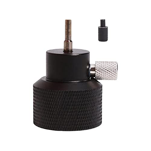 COLOR TREE Airsoft Propane Filling Adapter for Green Gas Tank with Silicone Oil Port Gas Adapter Avoid Leak Black