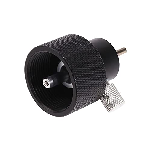 COLOR TREE Airsoft Propane Filling Adapter for Green Gas Tank with Silicone Oil Port Gas Adapter Avoid Leak Black
