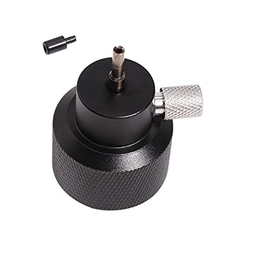 COLOR TREE Airsoft Propane Filling Adapter for Green Gas Tank with Silicone Oil Port Gas Adapter Avoid Leak Black