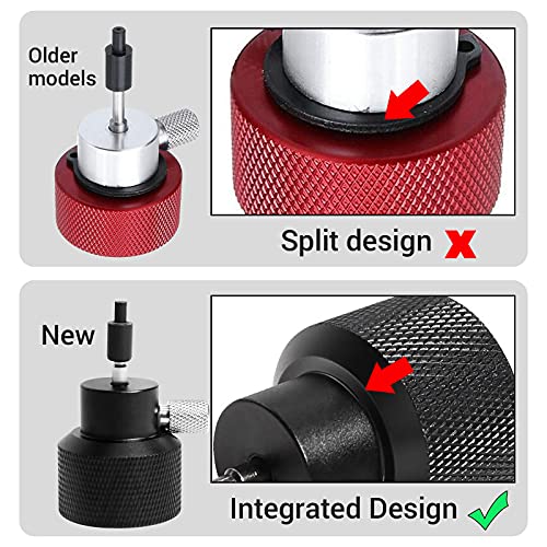 COLOR TREE Airsoft Propane Filling Adapter for Green Gas Tank with Silicone Oil Port Gas Adapter Avoid Leak Black