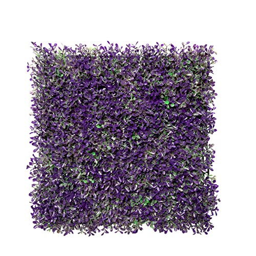 Windscreen4less Artificial Plant Leaves Faux Ivy Leaf Decorative Wall Fence Screen 20'' x 20" Purple Peanut Leaves 3 Pcs