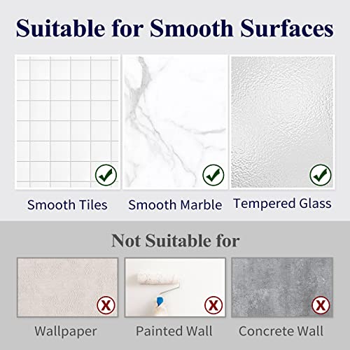 Kitsure Shower Caddy - 2 Pack 2 Soap Holder Rustproof Shower Organizer Drill-Free Shower Shelf inside Shower Large Capacity Durable Stainless Steel Shower Rack 4 Hooks Black 4.9Inchx15.7Inchx2.4Inch