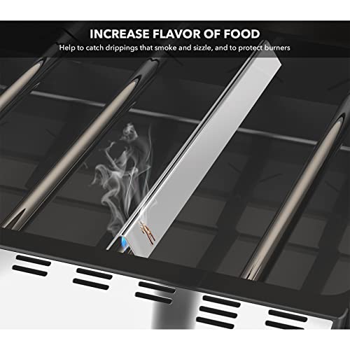 Stanbroil 18 Inch Flavorizer Bars for Weber Summit 400 Series - Stainless Steel Hot Plate for Weber Summit E-420 S-420 Gas Grills Without a Smoker Box - Replacement Parts for Weber 67669, 9PCS