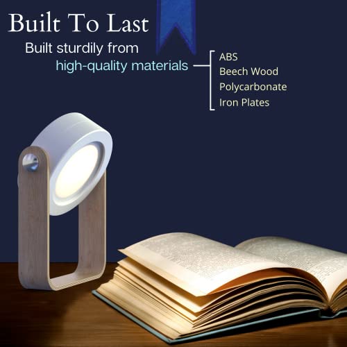 CozyBerry® Rechargeable LED Lantern Lamp, 2000 mAh Dimmable Multi-Functional Portable Light, Bedside Lamp for Bedroom, Living Room, Outdoor, Office, Camping
