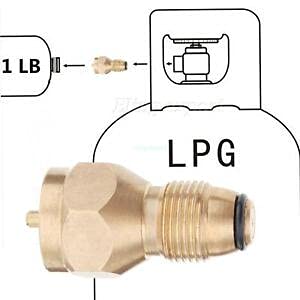 Seihao 2Pcs Propane Tank Refill Adapter for Throwaway Disposable Bottle, Universal Mini Propane RegulatorĀ 20 lb to 1 lb Small Cylinders Quick Connect Attachment