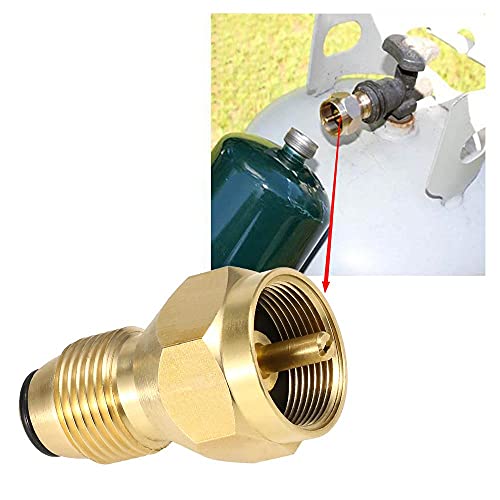 Seihao 2Pcs Propane Tank Refill Adapter for Throwaway Disposable Bottle, Universal Mini Propane RegulatorĀ 20 lb to 1 lb Small Cylinders Quick Connect Attachment