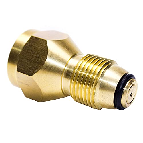 Seihao 2Pcs Propane Tank Refill Adapter for Throwaway Disposable Bottle, Universal Mini Propane RegulatorĀ 20 lb to 1 lb Small Cylinders Quick Connect Attachment