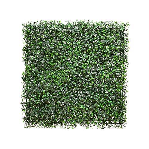 Windscreen4less Artificial Faux Ivy Leaf Decorative Fence Screen 20'' x 20" Boxwood/Milan Leaves Fence Patio Panel,New Milan Leave 22 Pieces