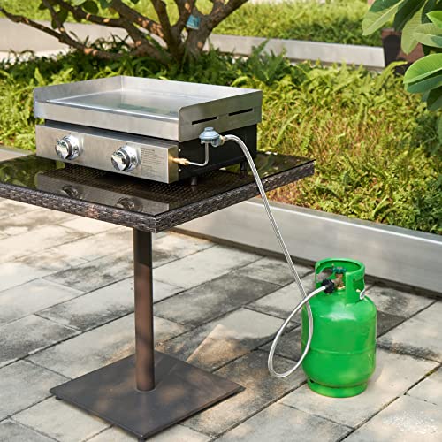 GASPRO 5FT Propane Hose Adapter 1lb to 20lb, Compatible with Coleman Camping Stove, Mr. Heater Buddy Heater, Blackstone Griddle, and More, Connects to 5-100lb Tank