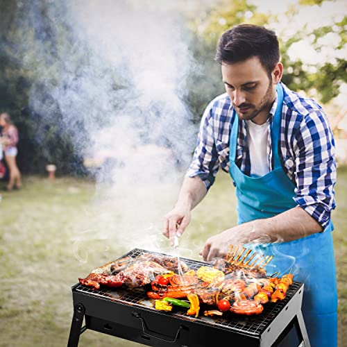 Portable Charcoal Grill, BBQ Small Foldable Barbecue Charcoal Grill for Outdoor Cooking Camping Picnics 17' x 11' x 10'