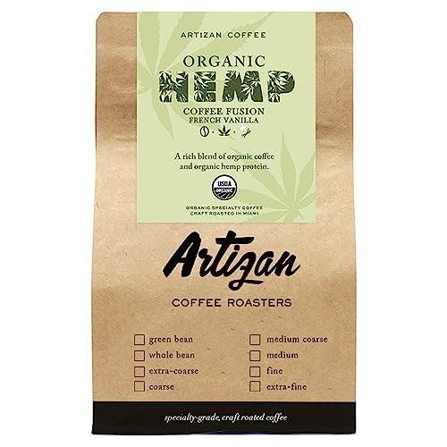 Organic Hemp Coffee Medium-Dark Roast - Artizan Coffee Roasters (Hemp + French Vanilla)