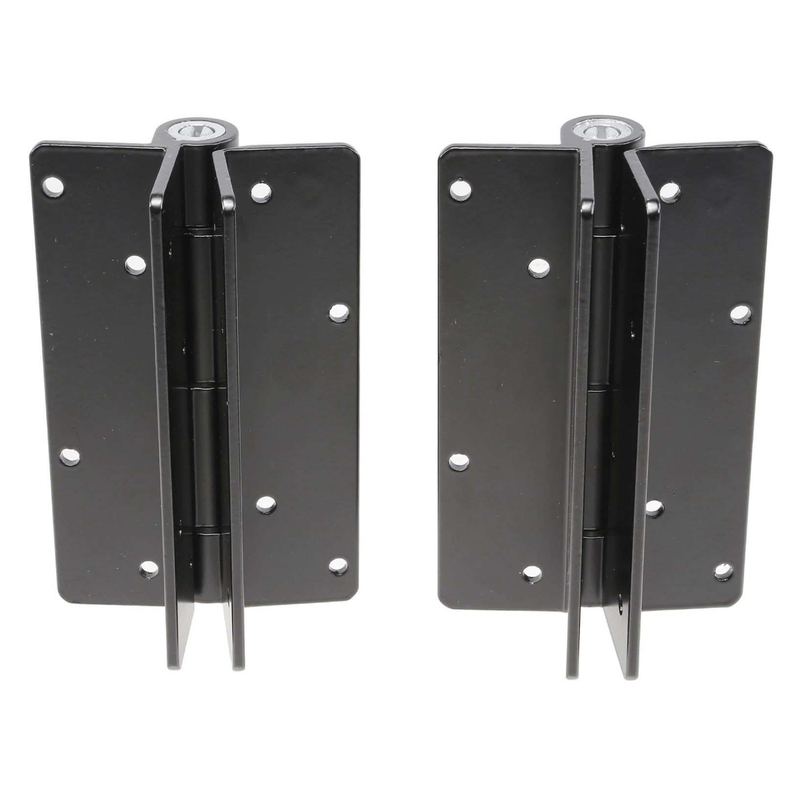Gudwells Aluminum 5 3/4β Self Closing Metal Safety Gate Hinge for Residential Pool Safety Gate Aluminum Vinyl Iron Wood Gate, Self Closing Force Adjustable Spring Hinges (Sold as a Pair)