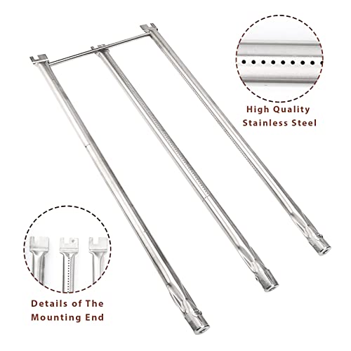 QuliMetal 7638 7537 7508 Grill Parts Replacement Kit for Weber Spirit 300 Series with Side-Mounted Control Knob