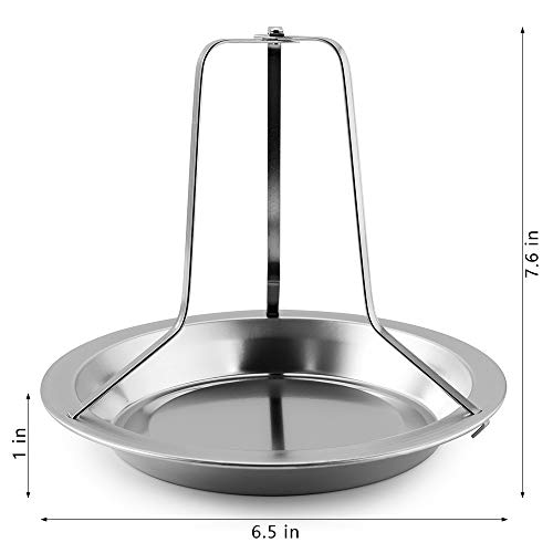 Vertical Stainless Steel Chicken Roaster Rack - Duck Holder Grill Stand Roasting, Sturdy BBQ Barbecue Tray for Oven, Cooking Grill Pan Tool