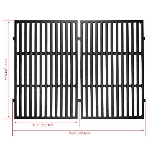 QuliMetal 7638 7537 7508 Grill Parts Replacement Kit for Weber Spirit 300 Series with Side-Mounted Control Knob