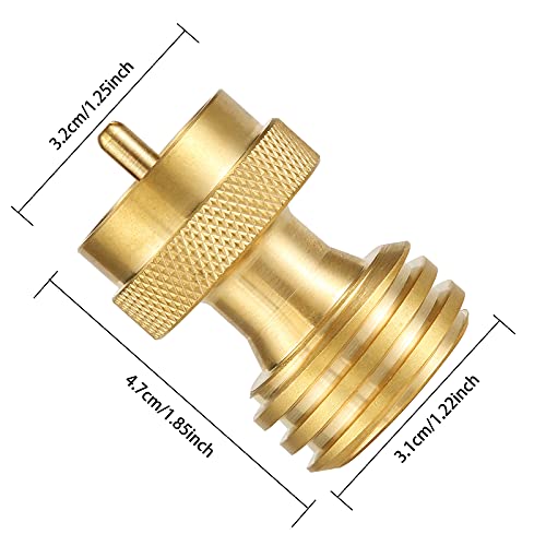 Propane Refill Adapter,1lb to 20lb Propane Tank Adapter for Disposable Throwaway Cylinder, Converter Universal 1 Pound / 16.4oz Disposable Small Bottle for Gas Grill and Propane Tree