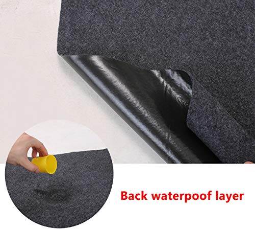 Electric Smoker Mat,Protects wooden floors from liquid and Sauce Spills,Premium Oven Mat,Under Grill Mat,Absorbent material-Contains Smoker Spill,Anti-Slip and Waterproof Backing,Washable (36" x 48")