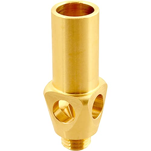 ANPTGHT 4pcs Propane Natural Gas Burner Jet Nozzle Wok Burner Brass Nozzles Sparyer for 10, 20, 23, 32, 44 Tips Cast Iron Burner fit Wok Range, Grilling, Stir Fry (Propane Gas)