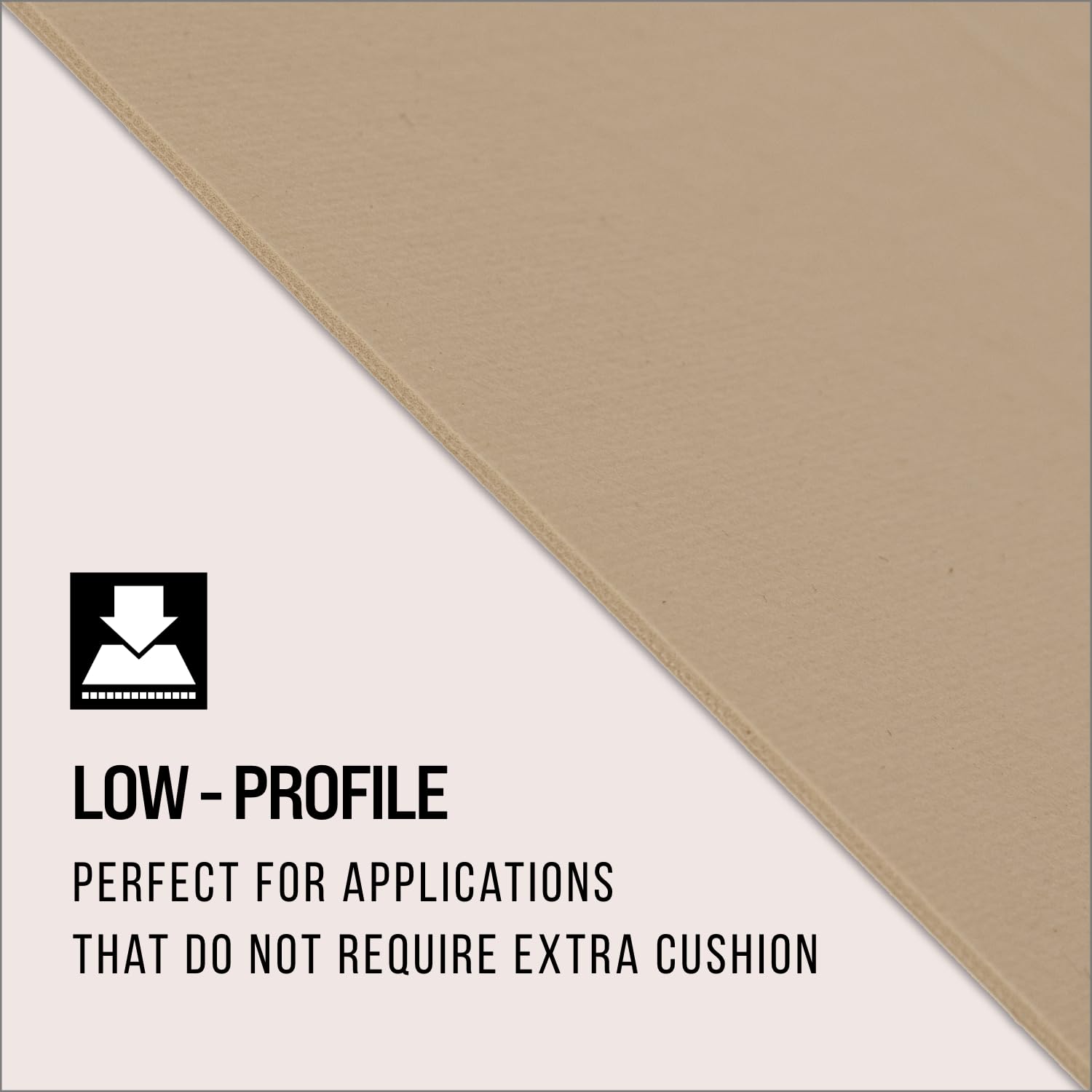 Grip-It Solid Cushioned Non-Slip Rug Pad for Rugs on Hard Surface Floors 2X4 ft