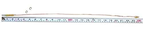 Universal Gas Thermocouple 24" Length Used on BBQ Grill or Fire Pit Heater or Gas Water Heater M8x1 End Nut and Head Tip