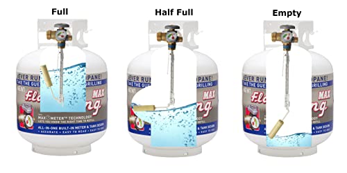 Flame King YSN230b 20 Pound Steel Propane Tank Cylinder with OPD Valve and Built-in Gauge, 20 lb Vertical