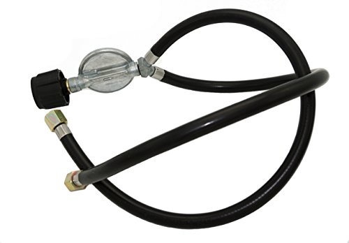 DOZYANT 2 Feet Y Splitter Two Hose Low Pressure Propane Regulator Connection Kit for Most LP LPG Gas Grill, Heater and Fire Pit Table, Fit Type 1 (QCC-1), 3/8" Flare Swivel Fitting